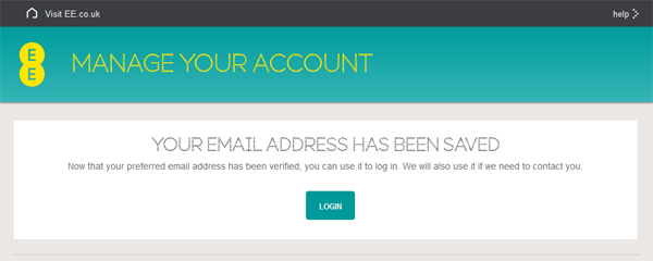 Log in to your home broadband, home phone and EE TV account