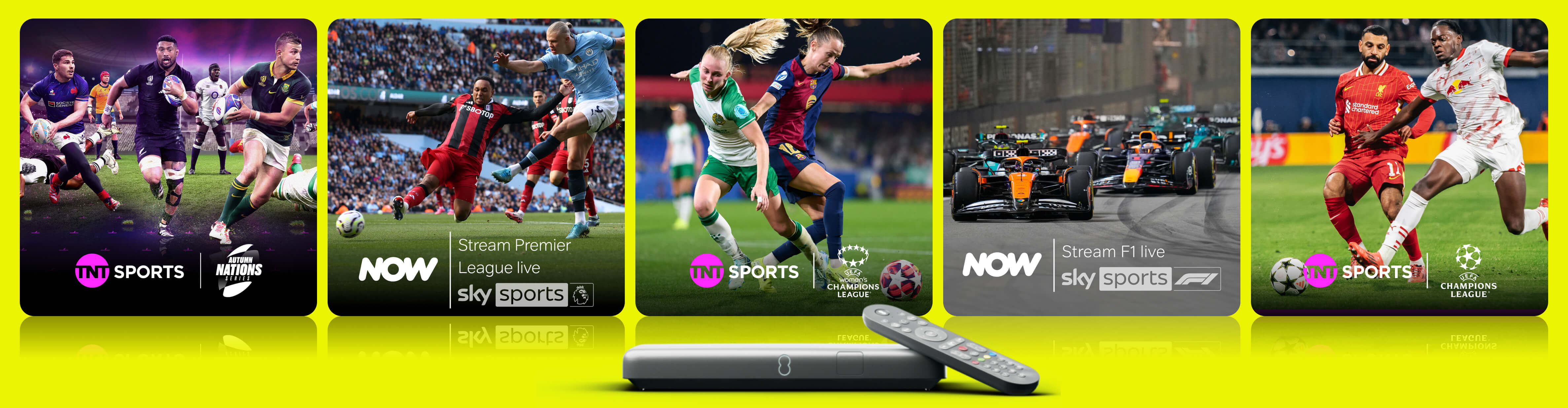 Bringing you TNT Sports and Eurosport with discovery+, and NOW Sports.